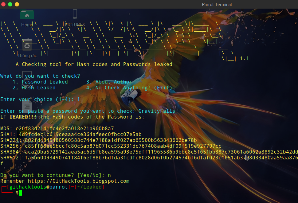 GitHub - sUbc0ol/Leaked: Leaked? 1.1 - A Checking tool for Hash codes ...